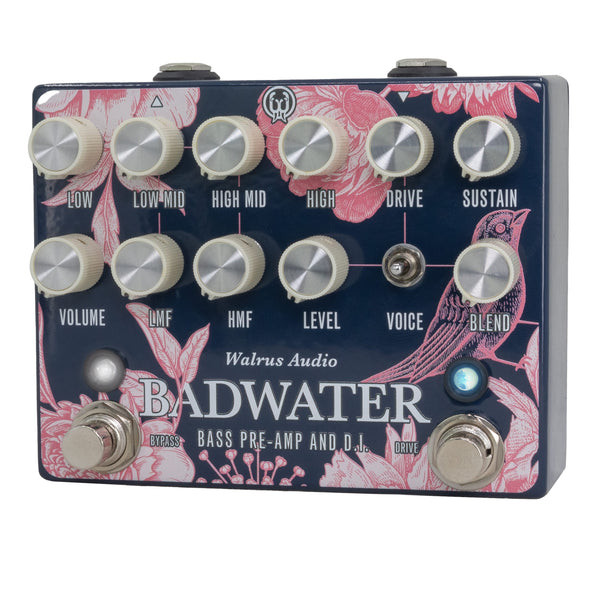Walrus Audio Badwater Bass Pre-Amp D.I. Floral Series 2024 Effect Peda ...